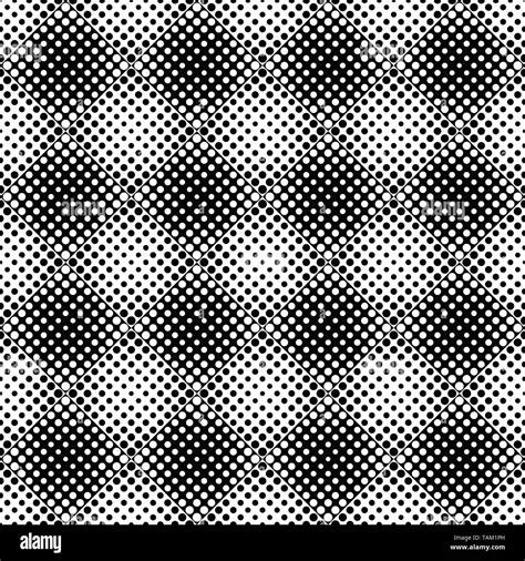 Seamless Monochrome Abstract Circle Pattern Background Design Stock
