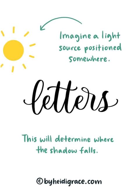 How To Easily Add Shadows To Lettering Ways By Heidi Grace