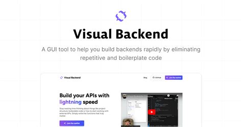 visual backend makerpeak