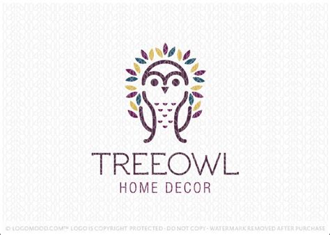 Tree Owl Buy Premade Readymade Logos For Sale