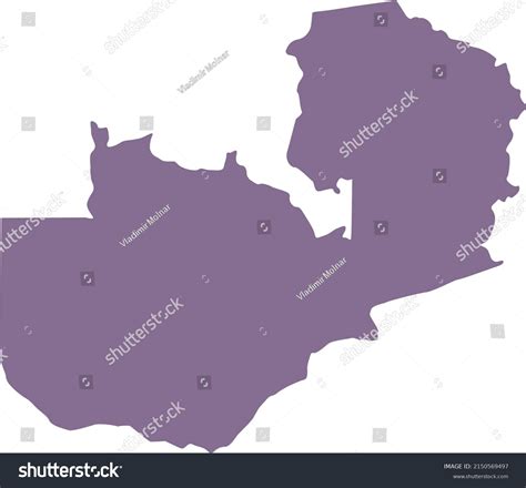 vector illustration zambia map stock vector royalty free 2150569497