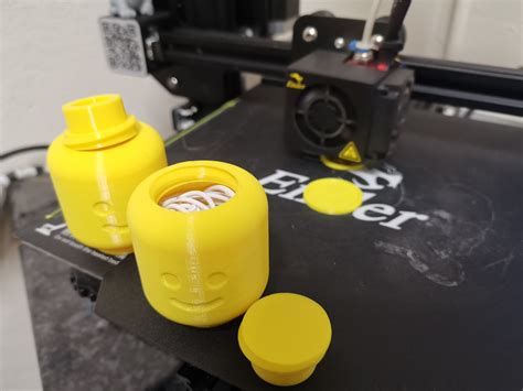 3d Printable Lego Head Container By Jason Suter