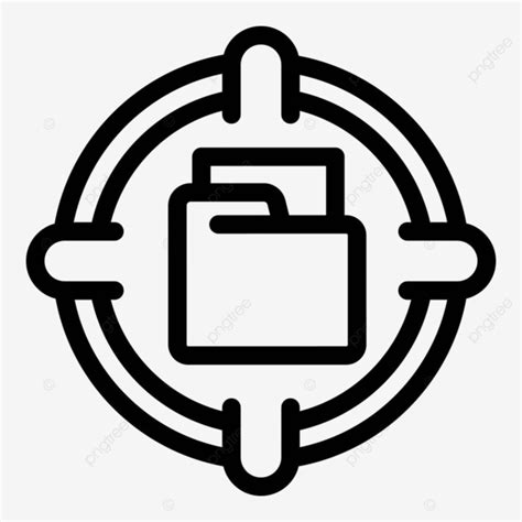 Document File Folder Vector Design Images File Folder Target Icon Choice Objective Strategy