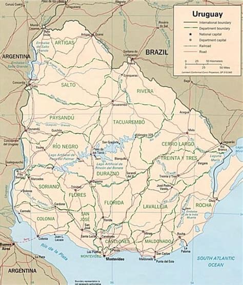 Uruguay Map