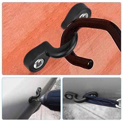 10pcs Nylon Bungee Deck Loops Tie Down Pad Eye With 20 Crews For Boat