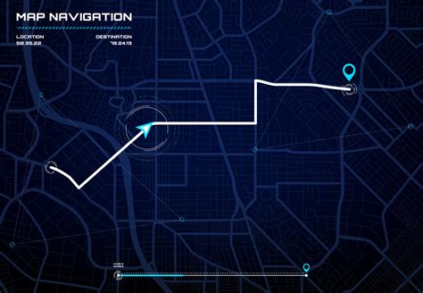 City Map Navigation Interface GPS Navigator Screen Vector Art At Vecteezy