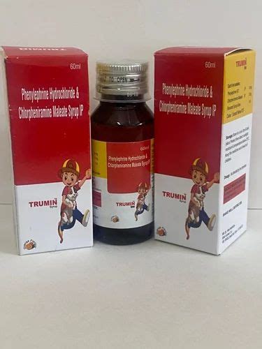 Phenylephrine Hydrochloride Chlorpheniramine Maleate Syrup Ip 60 Ml Packaging Size 60ml At