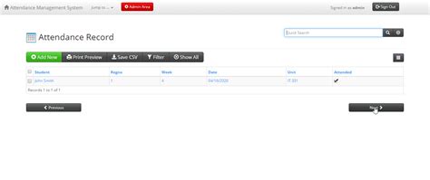 Attendance Management System Using Php With Source Code Sourcecodester