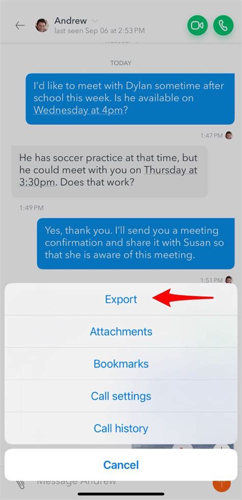 How Do I Export A Chat AppClose