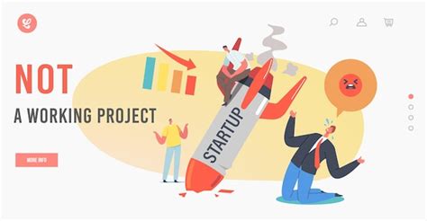 프로젝트 랜딩 페이지 템플릿이 작동하지 않습니다 계획되지 않은 사업 손실 및 실패 시작 로켓 충돌 관리 실수 및 문제