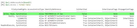 How To Use Get Acl And Set Acl Cmdlets When Managing NTFS Permissions For A File Or Folder With