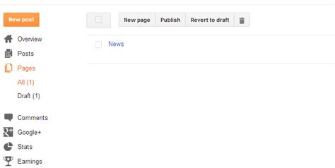 how to add static pages easily in blogger site