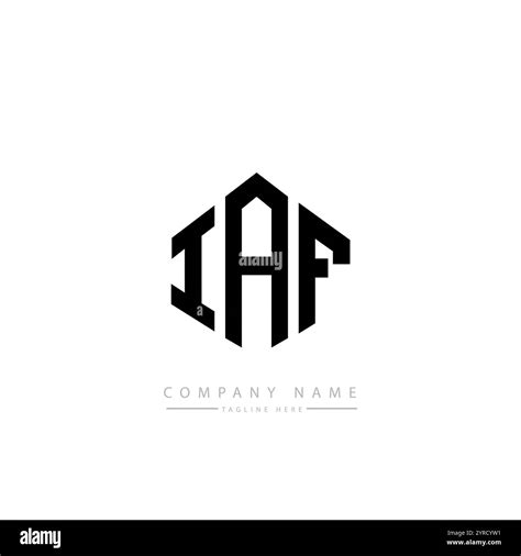 IAF Letter Logo Design With Polygon Shape IAF Polygon And Cube Shape Logo Design IAF Hexagon