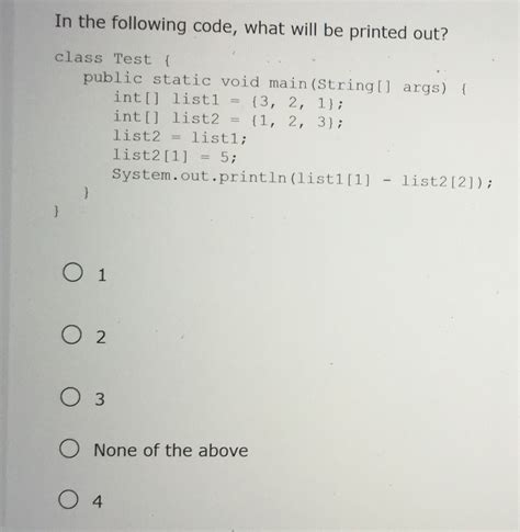 Solved In The Following Code Suppose That F Is An Instance