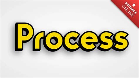 process text effect generator