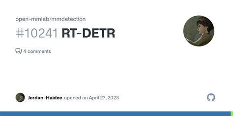 rt detr · issue 10241 · open mmlab mmdetection · github