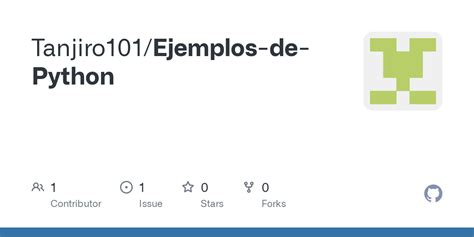 GitHub Tanjiro101 Ejemplos De Python