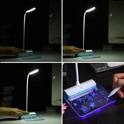 Настольные лампы USB Led Настольная лампа с доской для сообщений ...