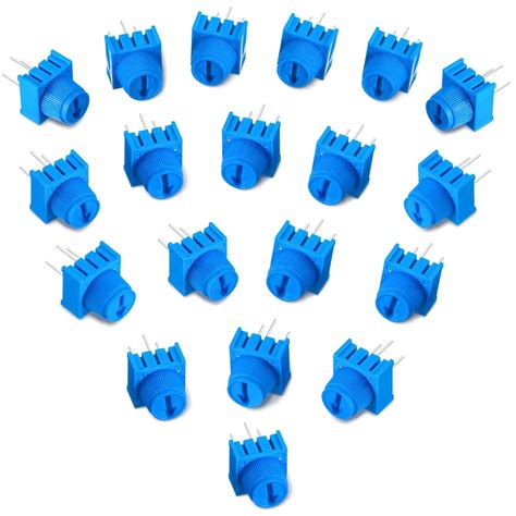 Xd 12 Pieces 10k Ohm Trim Potentiometer Kit With Knob Variable