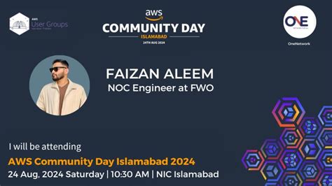 faizan aleem on linkedin awscommunityday cloudcomputing
