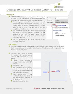 Fillable Online How To Create Custom Pdf TemplateSOLIDWORKS Forums Fax Email Print PdfFiller