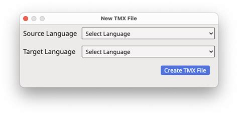 Create Tmx File