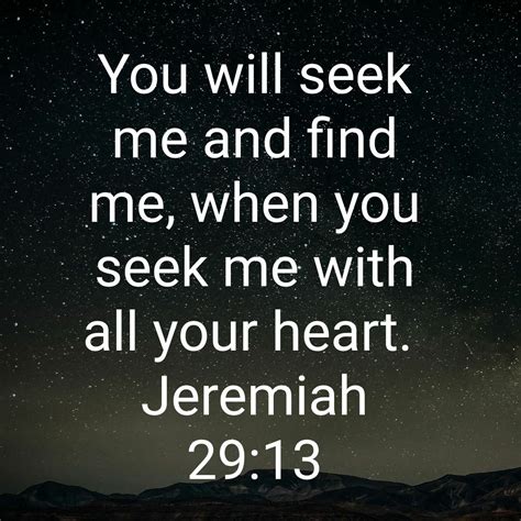 Seek Me With All Your Heart