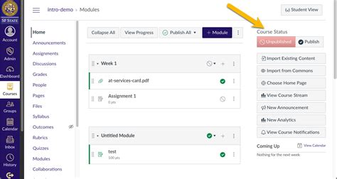 Canvas User Interface And Navigation Academic Technology Help Center