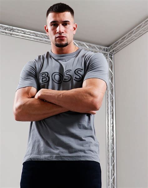Boss Tee 1 T Shirt Dark Beige Terraces Menswear