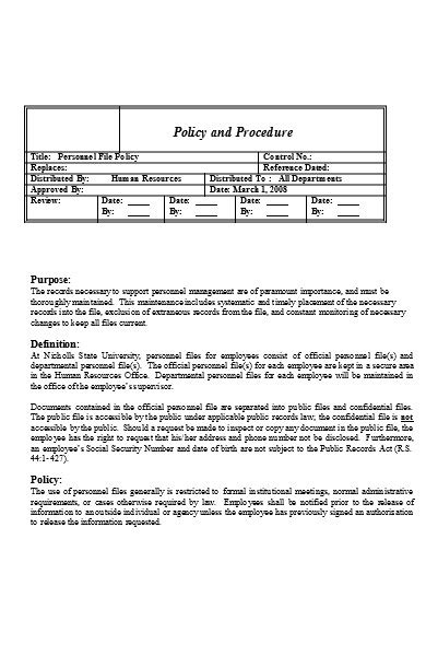 Free 50 Policy Forms Download How To Create Guide Tips