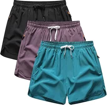 Genérico Mens Running Shorts Quick Dry Athletic Gym Shorts 3 Inch
