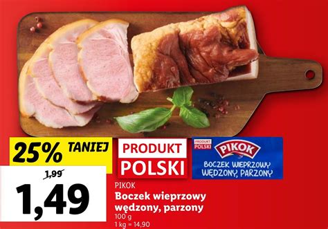 Boczek Wieprzowy Pikok Lidl 22 09 2022 24 09 2022 Promoceny Pl Ulotki Promocje Zniżki
