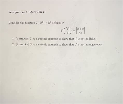 Solved Assignment Question Consider The Function Chegg