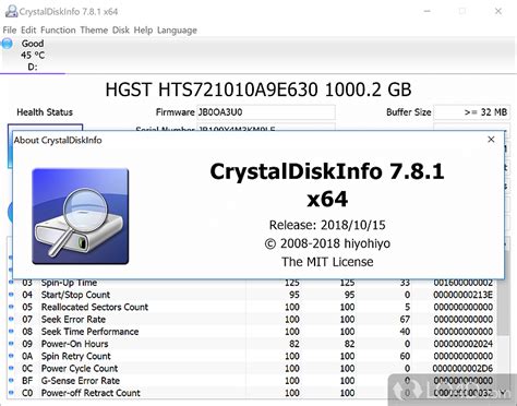 Crystaldiskinfo Screenshots