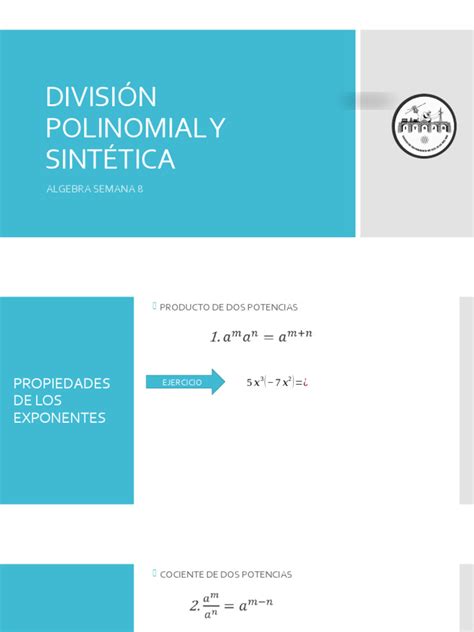 División Polinomial Y Sintética Pdf