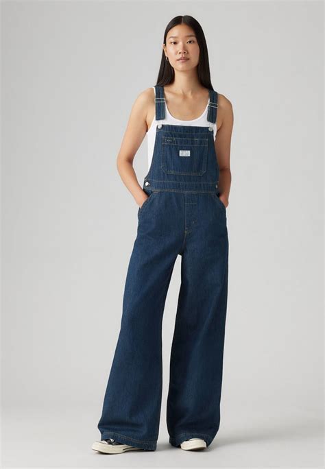 Levis® Xl Overall Denim Dungarees Square Circledark Blue Denim