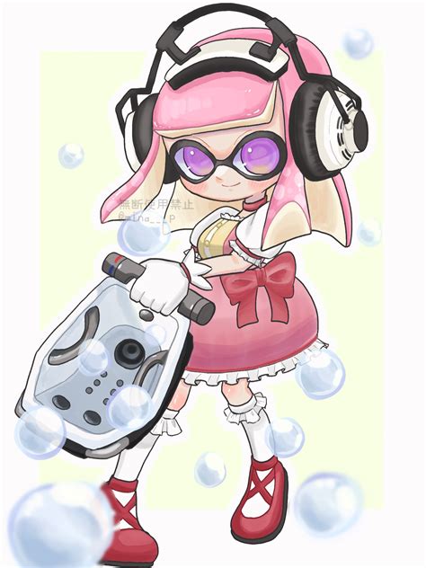 Inkling Player Character And Inkling Girl Splatoon And 1 More Drawn