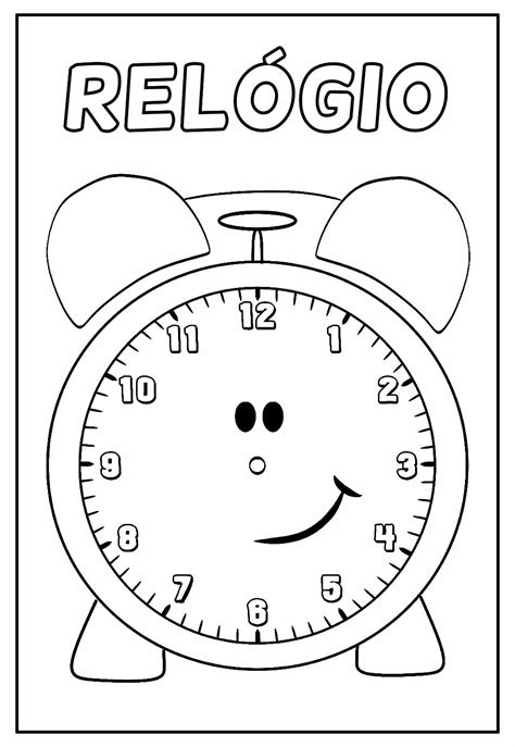 Desenhos De Relógio Para Colorir Bora Colorir