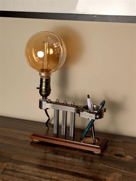 Power Stroke Lumen Connecting Rod Desk Lamp With Switch Handcrafted