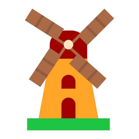 Premium Vector Windmill Icon