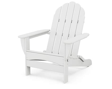 Polywood Classic Adirondack Ad7030wh Classic Oversized Folding