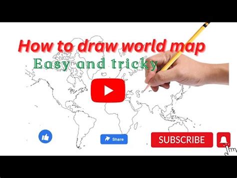 How To Draw World Map Easily How To Draw World Map Step By Step