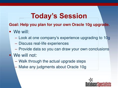 PPT An Oracle G Upgrade Case Study Looking At System Performance Before And After The
