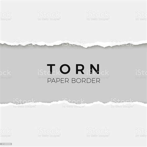 가로 이음매 없는 찢어진된 종이 가장자리 종이 줄무늬의 거친 깨진된 테두리입니다 벡터 일러스트 레이 션 0명에 대한 스톡 벡터 아트 및 기타 이미지 Istock