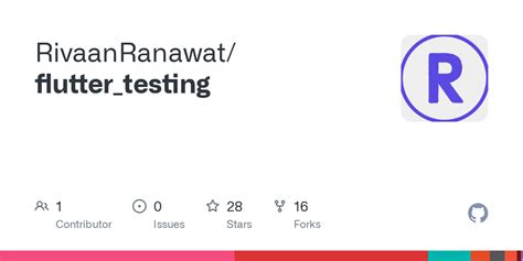 GitHub RivaanRanawat Flutter Testing
