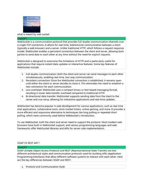 What Is Meant By Web Socket Pdf Soap Databases