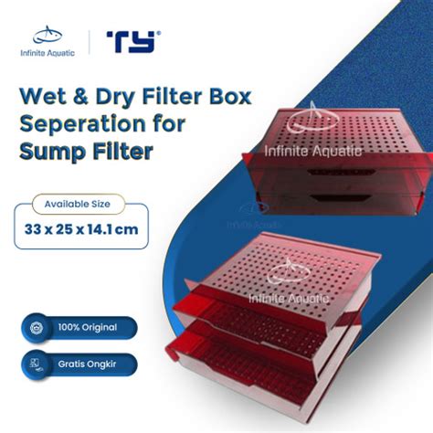 Jual Wet And Dry Filter Separation Box For Sump Filter Aquarium Red Kota Medan Infinite