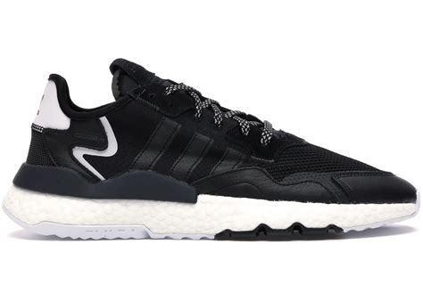 Adidas Nite Jogger Core Black White Mens Ee6254 Us