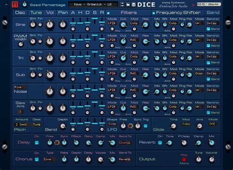 Dice Analog Synthesizer Randomize A Synth Shop Reason Studios