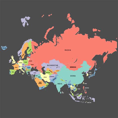 Afro Eurasia Blank Map